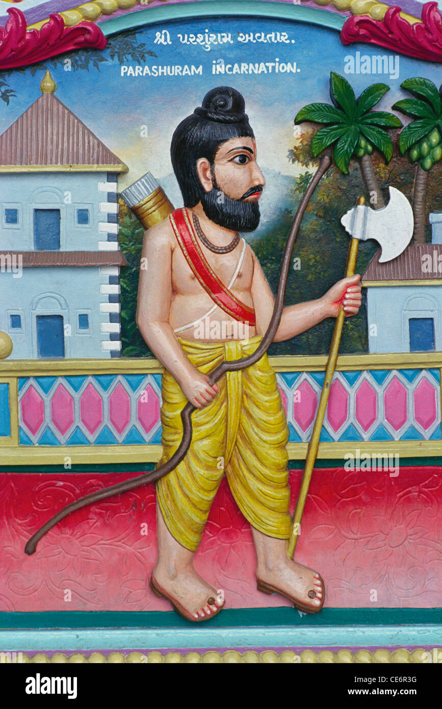 Hindu God Parashuram Incarnation painting in Mombasa Kenya Africa Stock ...