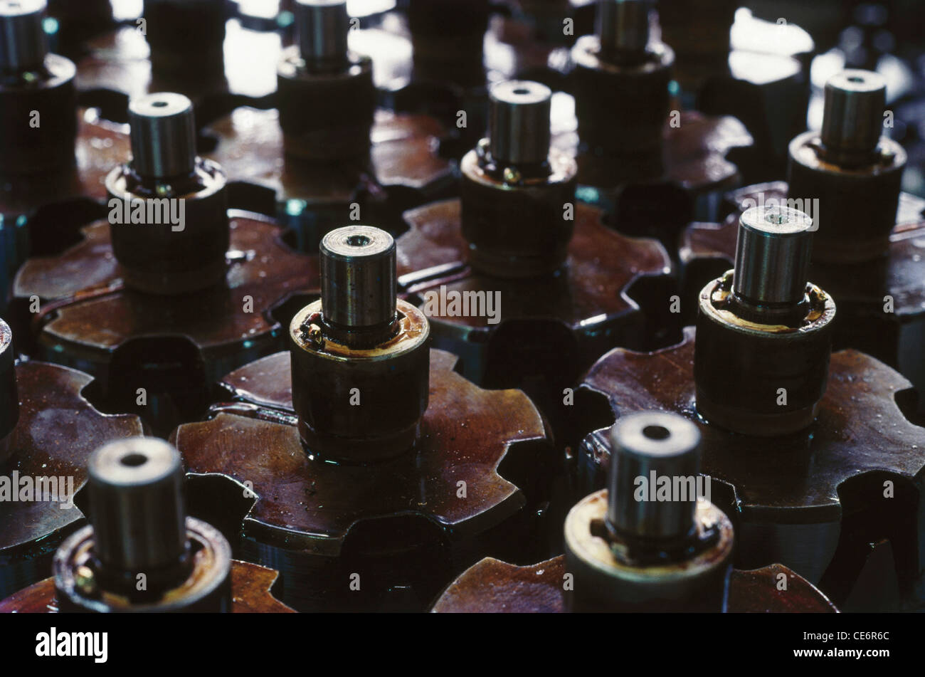 Gears in engineering industry Stock Photo - Alamy