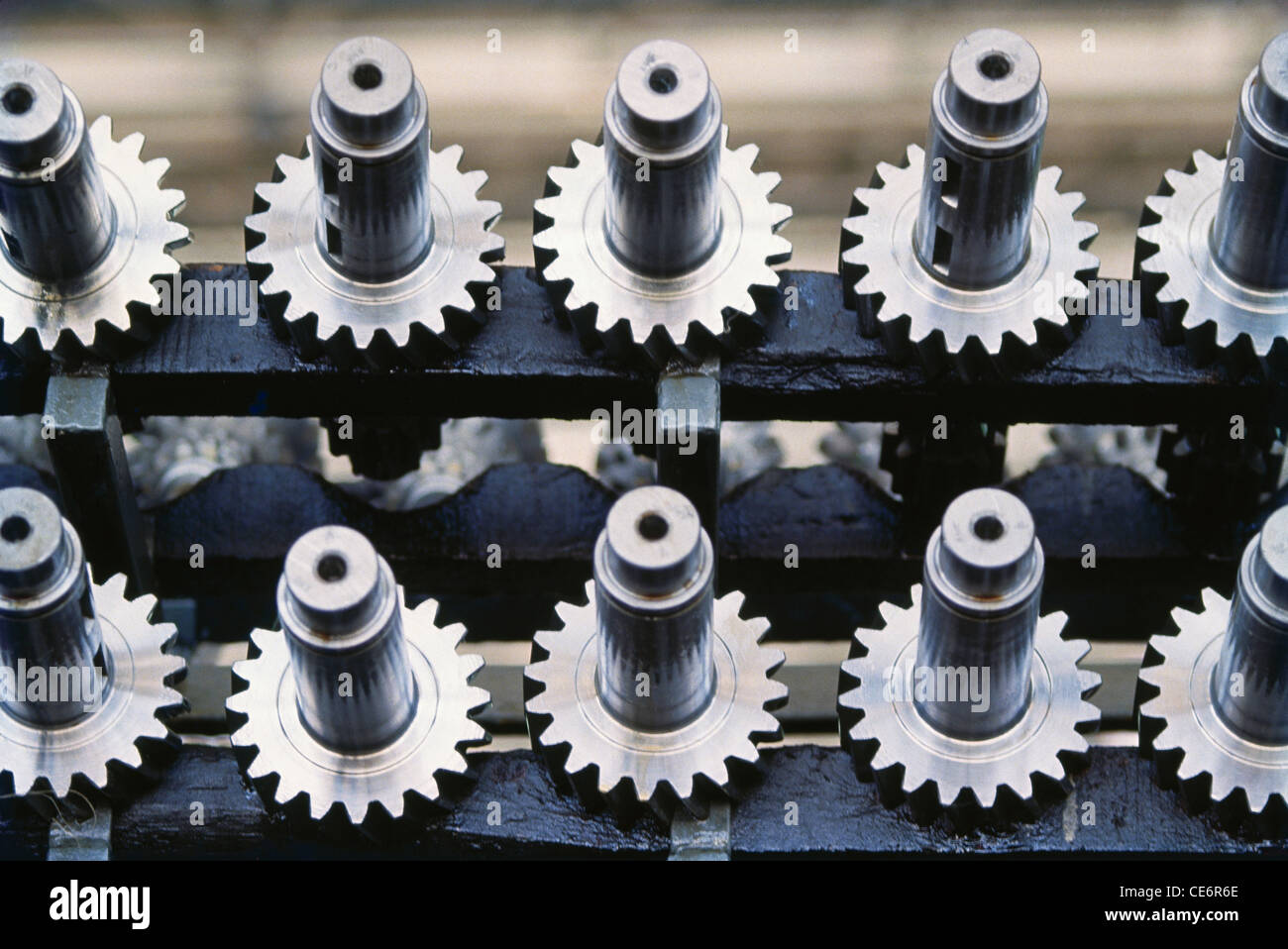 Gears in a factory Stock Photo - Alamy