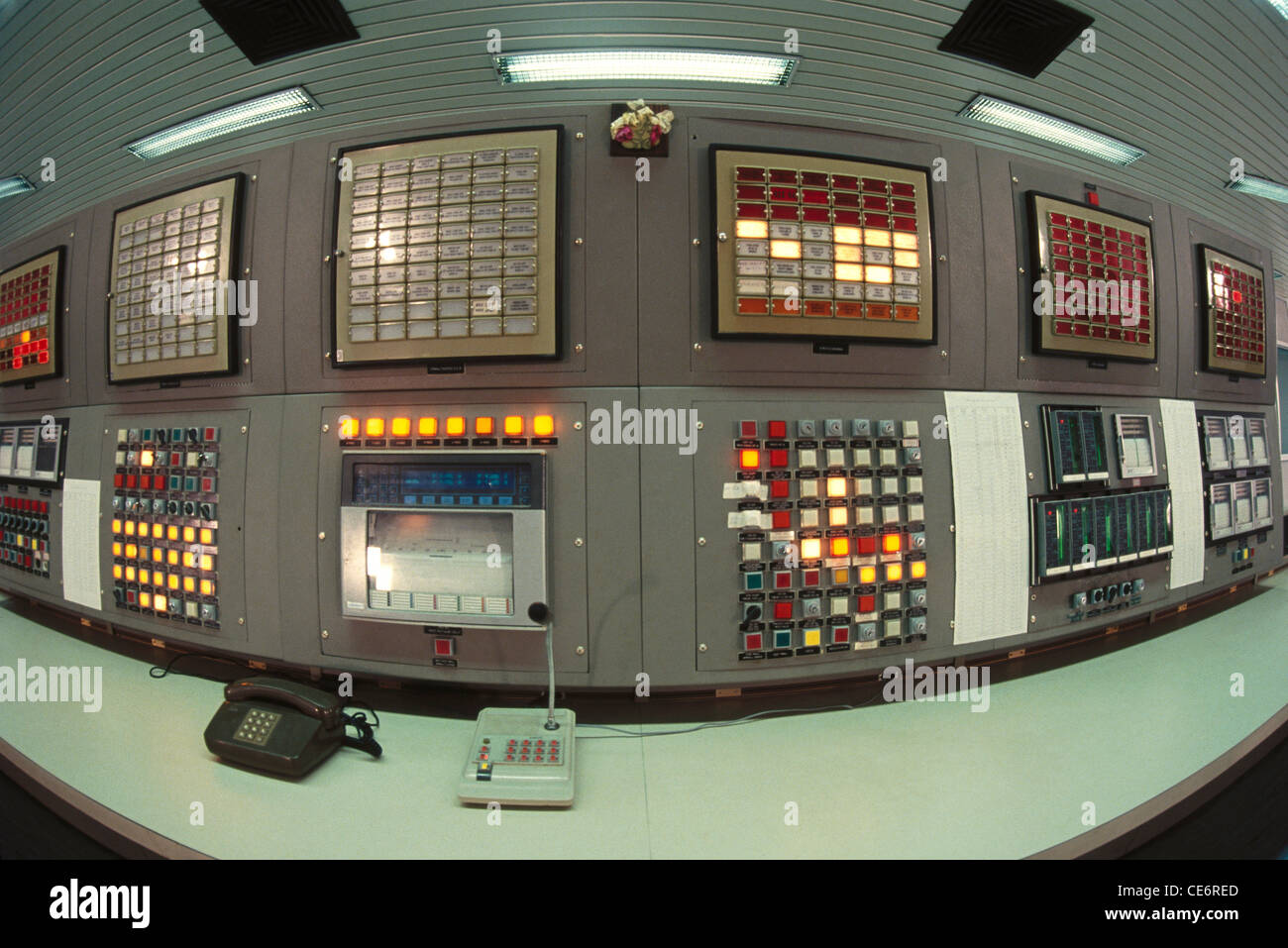 Control room of thermal power plant india Stock Photo - Alamy