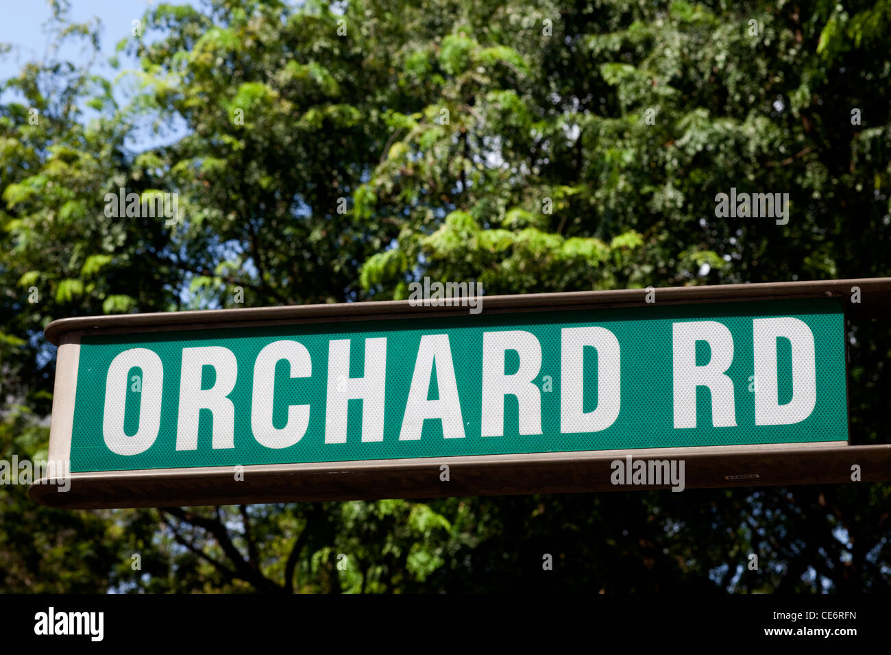 Singapore,Orchard Road Street Sign Stock Photo - Alamy