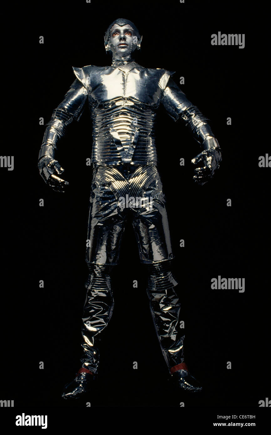 Statue of robot man Stock Photo - Alamy