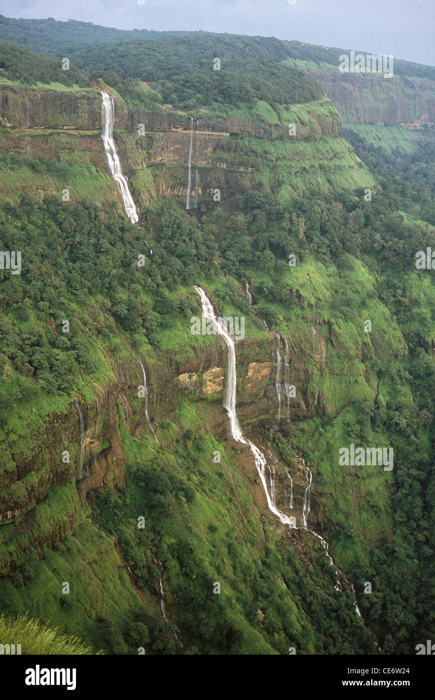 waterfall at matheran ; western ghats ; maharashtra ; india ; asia ...
