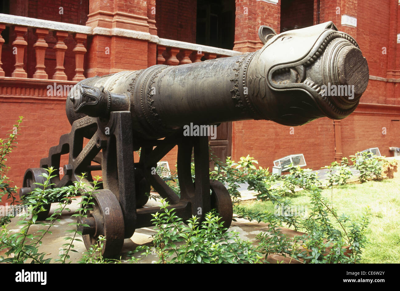 old antique cannon used by tipu sultan in 1799 war government museum ...
