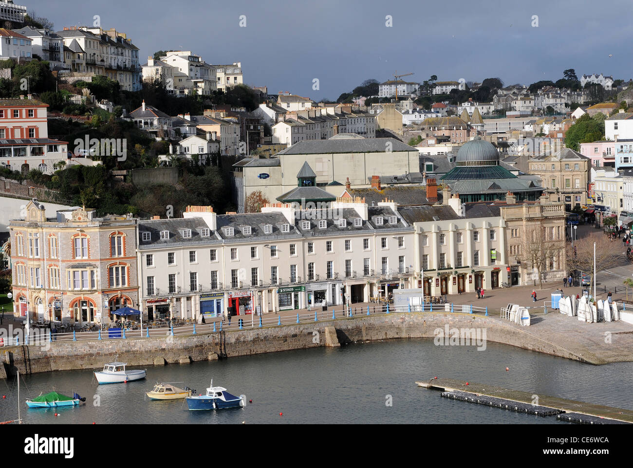 Torquay,blue, boat, boating, britain, british, buildings, day, daytime ...
