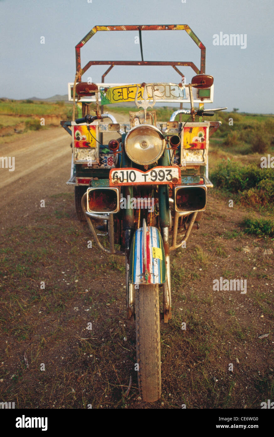 AAD 85367 : motorbike rickshaw local taxi three wheeler transportation ...