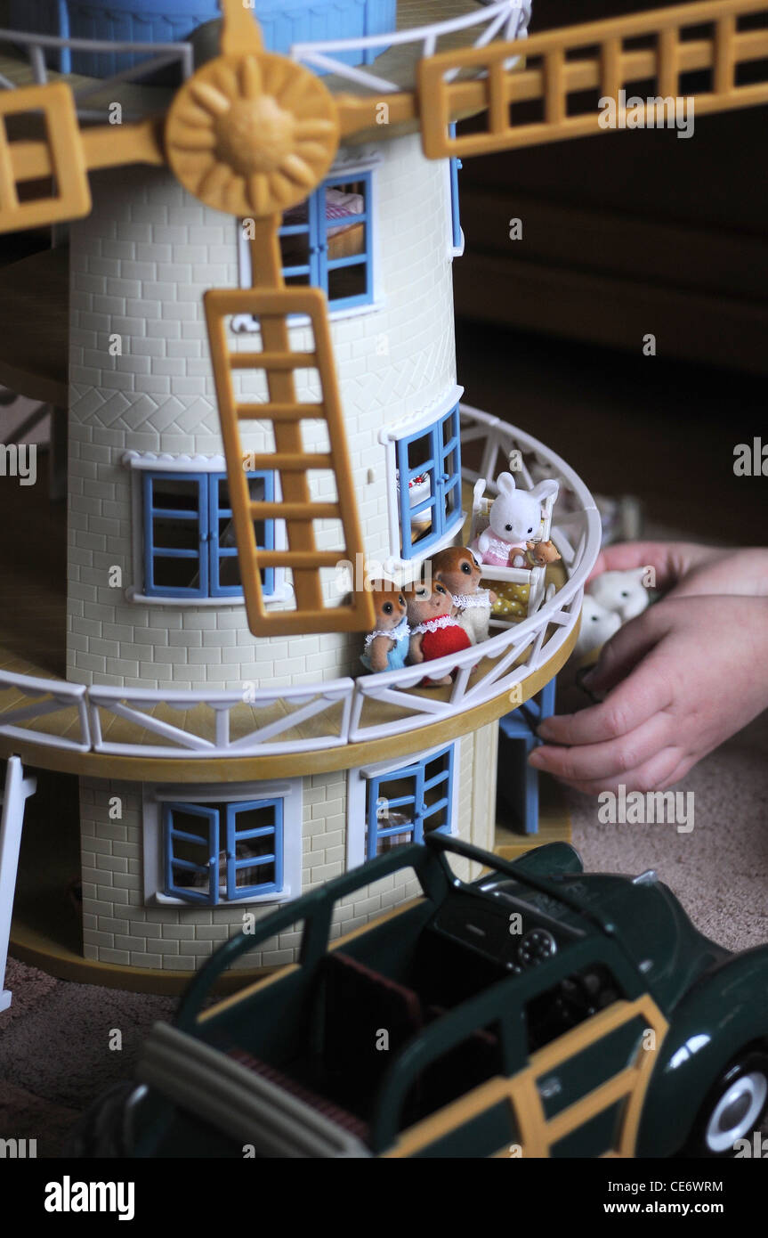 sylvanian families,windmill,childrens games,child,toys Stock Photo - Alamy