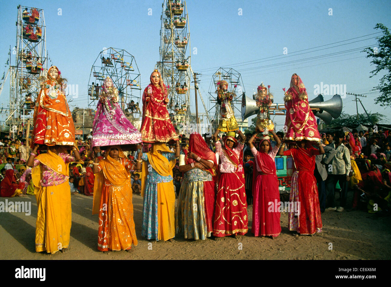SNS 83438 : gangaur festival folk dance at fair rajasthan india Stock ...