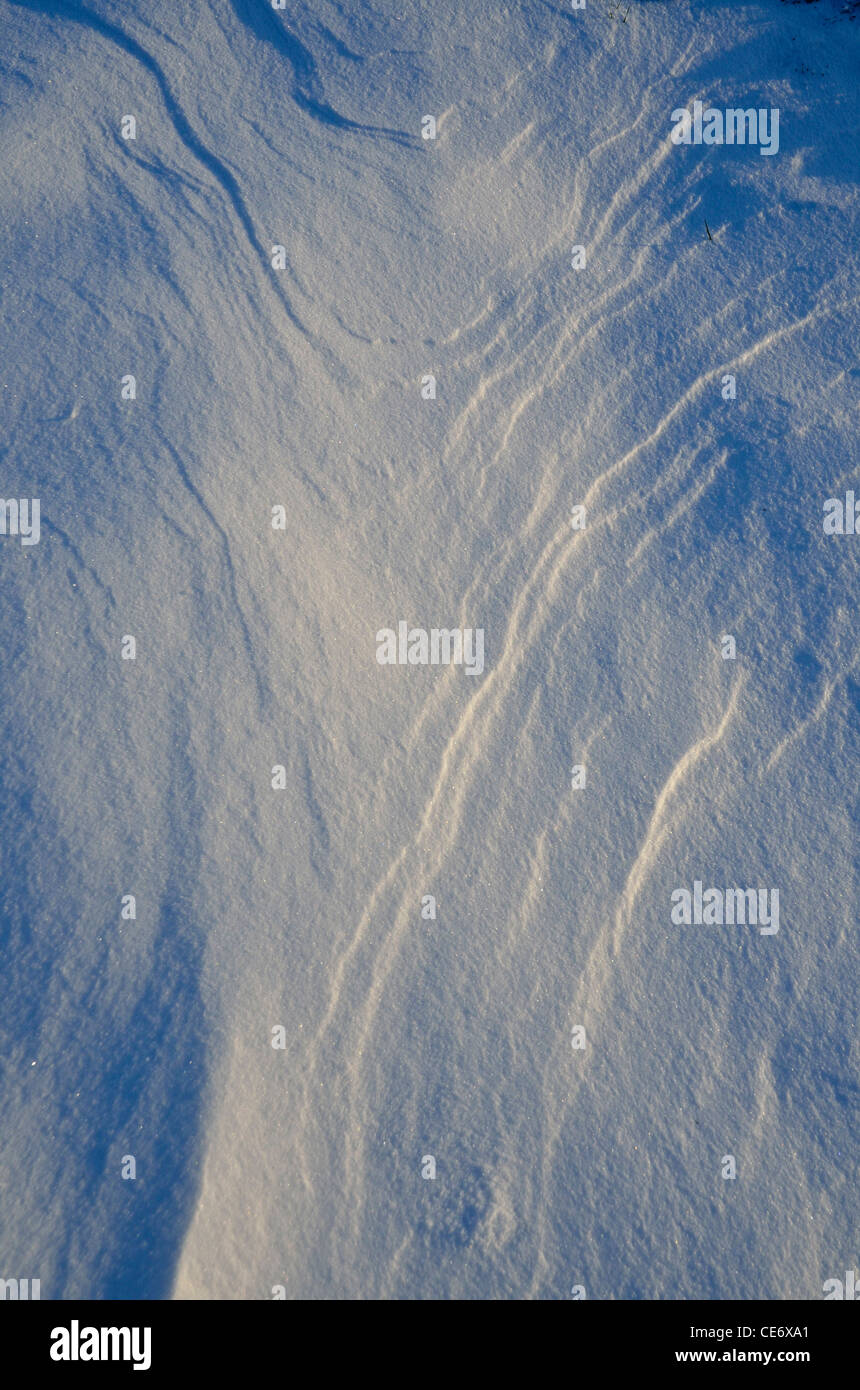 Snow ripples, Isère, France Stock Photo - Alamy