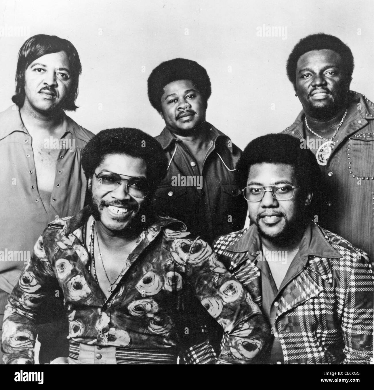 MIGHTY CLOUDS OF JOY Promotional photo of US Gospel group about 1975 Stock Photo - Alamy