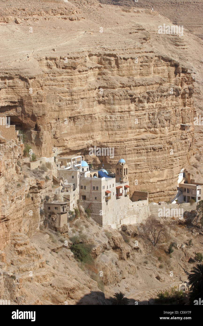 Saint George monastery in Judea desert Stock Photo - Alamy