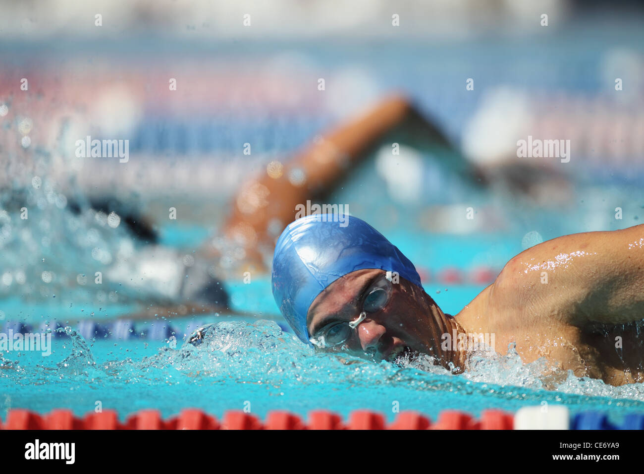 Swimmers in competitive freestyle hi-res stock photography and images ...