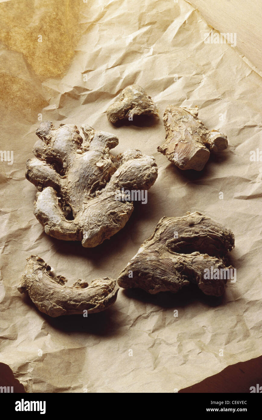 AAD 83709 : indian spices sonth dry dried ginger india Stock Photo - Alamy