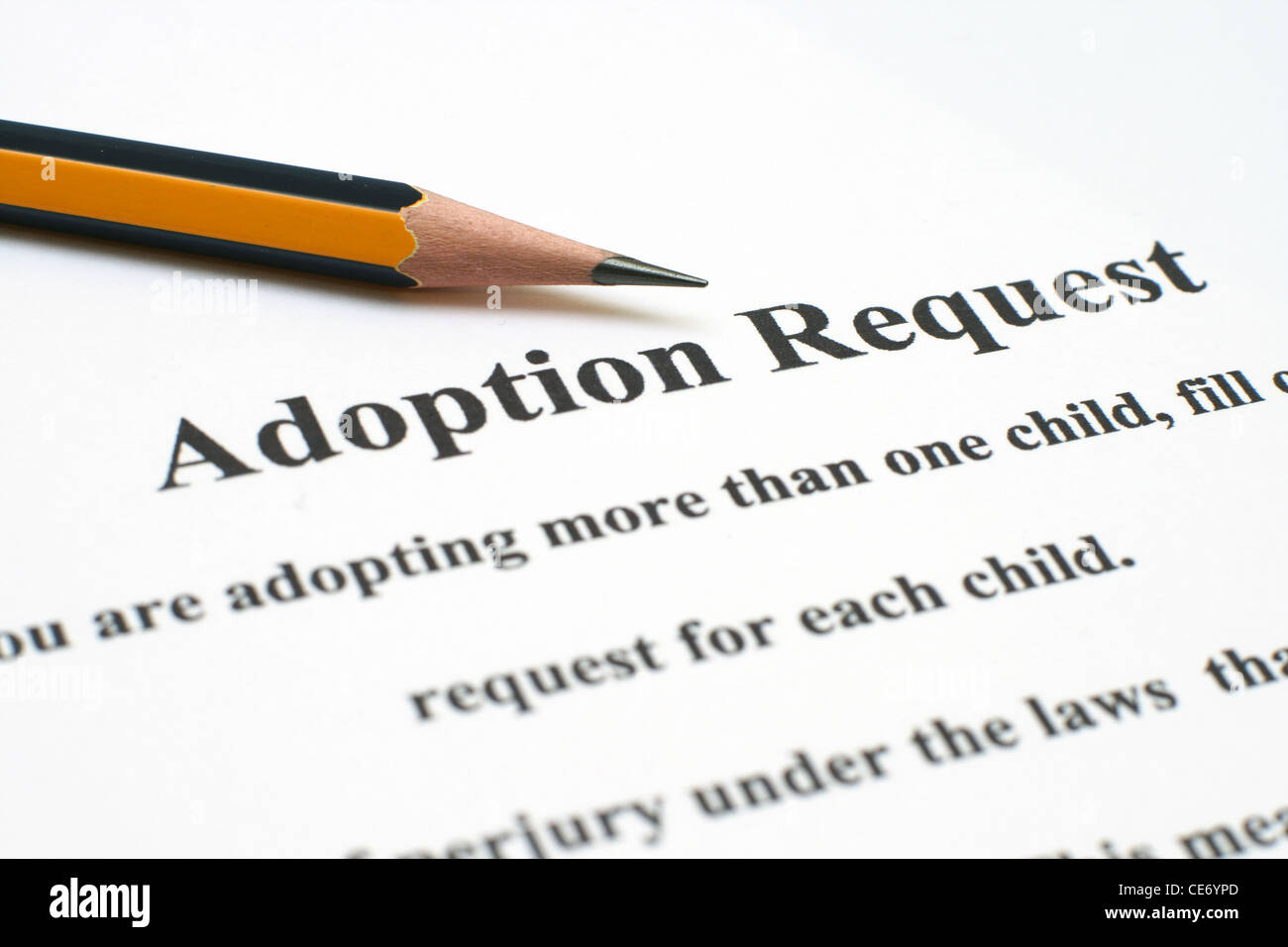 Adoption request adoption hi-res stock photography and images - Alamy