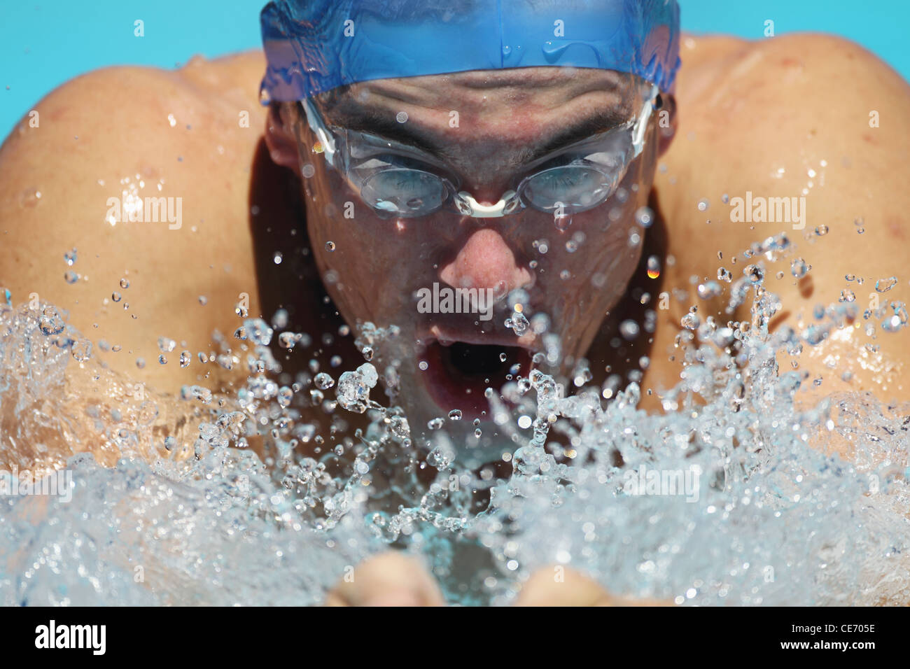 Breaststroke breathing hi-res stock photography and images - Alamy