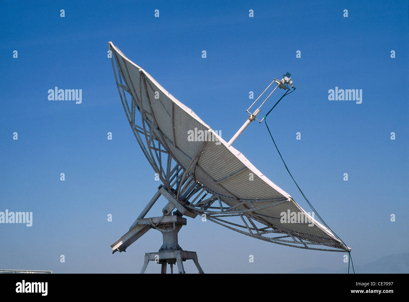 Parabolic satellite TV Dish Antenna ; india ; asia Stock Photo - Alamy