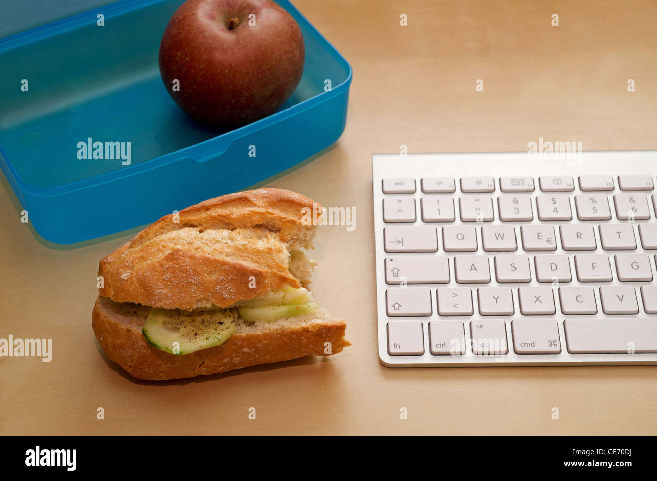 Lunch box with a sandwich hi-res stock photography and images - Alamy