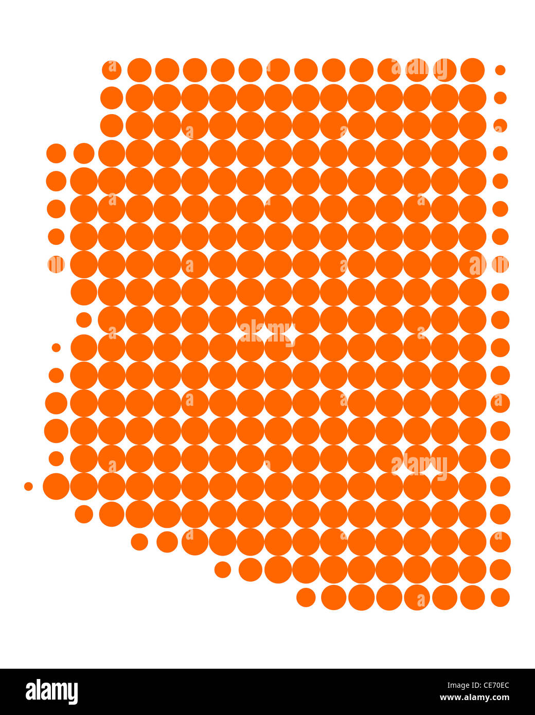Map of Arizona Stock Photo - Alamy