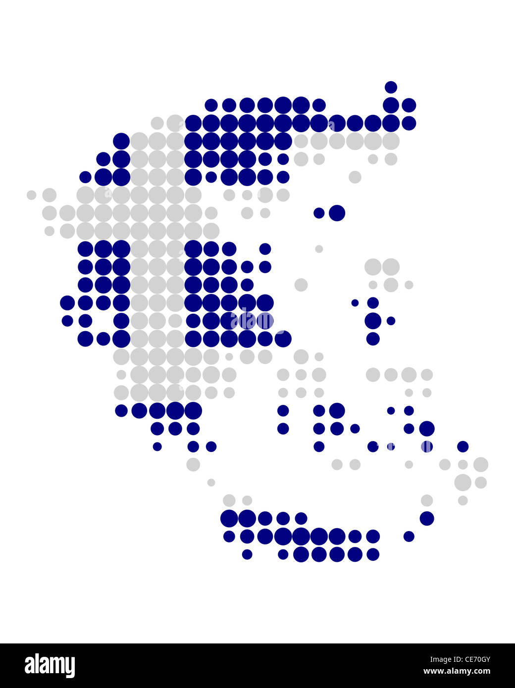 Map and flag of Greece Stock Photo - Alamy