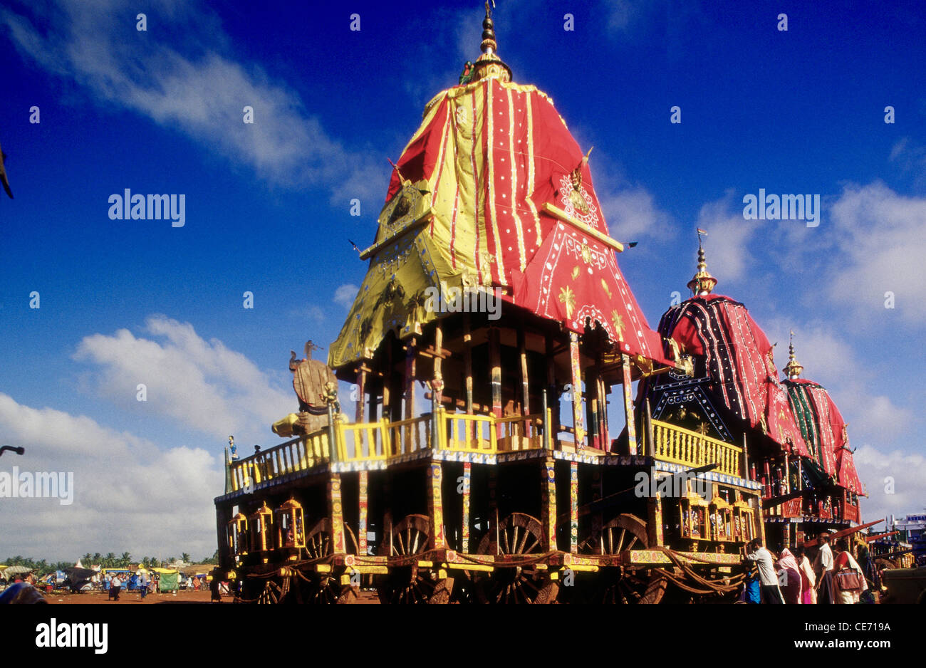 Chariot for Rath yatra Rathyatra festival ; puri ; orissa ; india Stock ...
