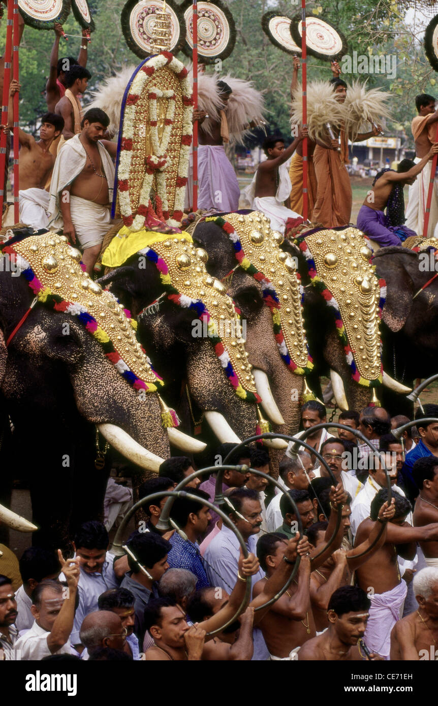Trichurpooram pooram festival hi-res stock photography and images - Alamy