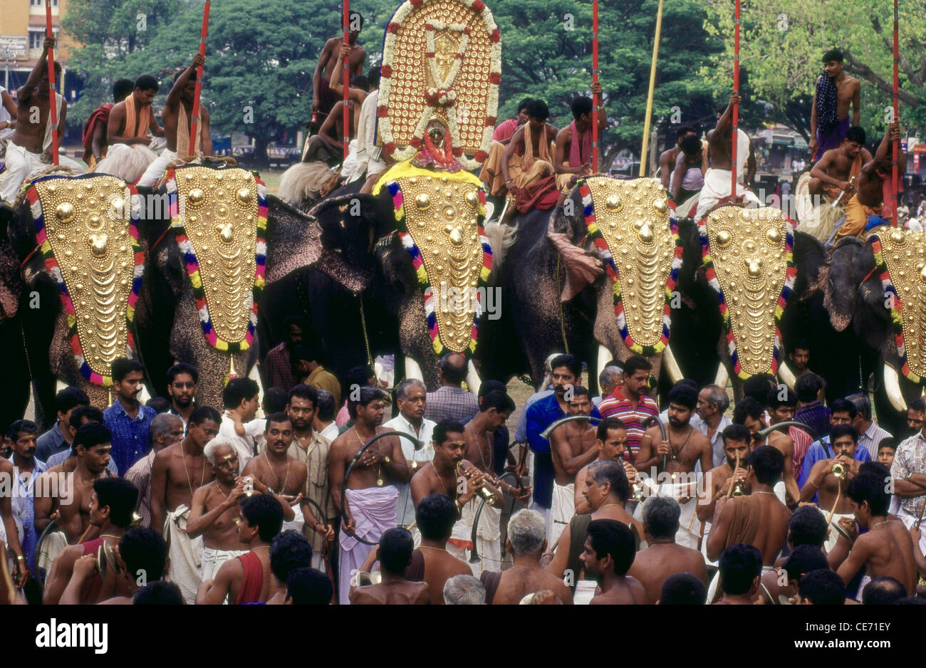HMA 81669 : Trichur pooram puram Elephant Festival Kerala india Stock ...