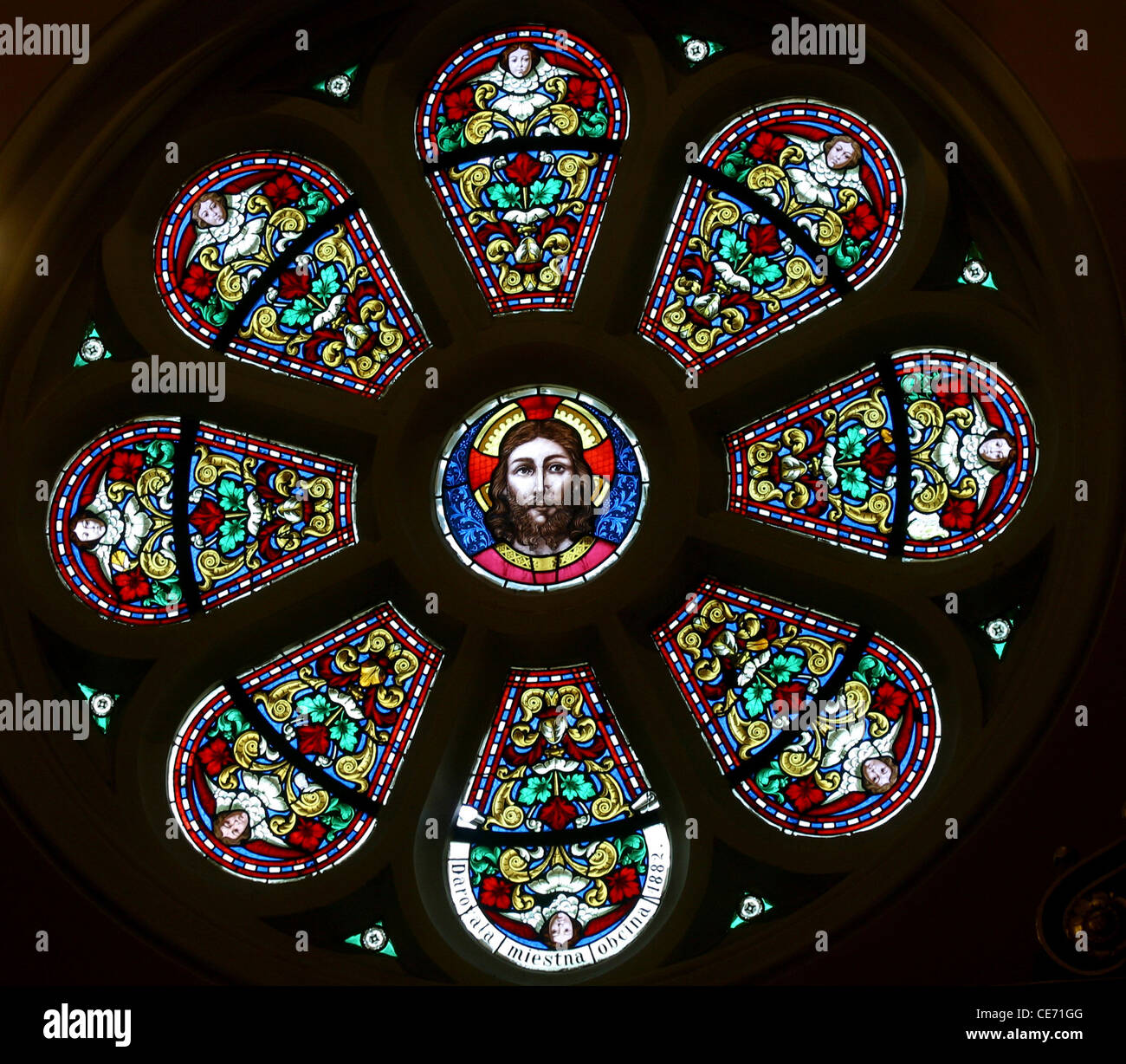 Jesus, stained glass Stock Photo - Alamy