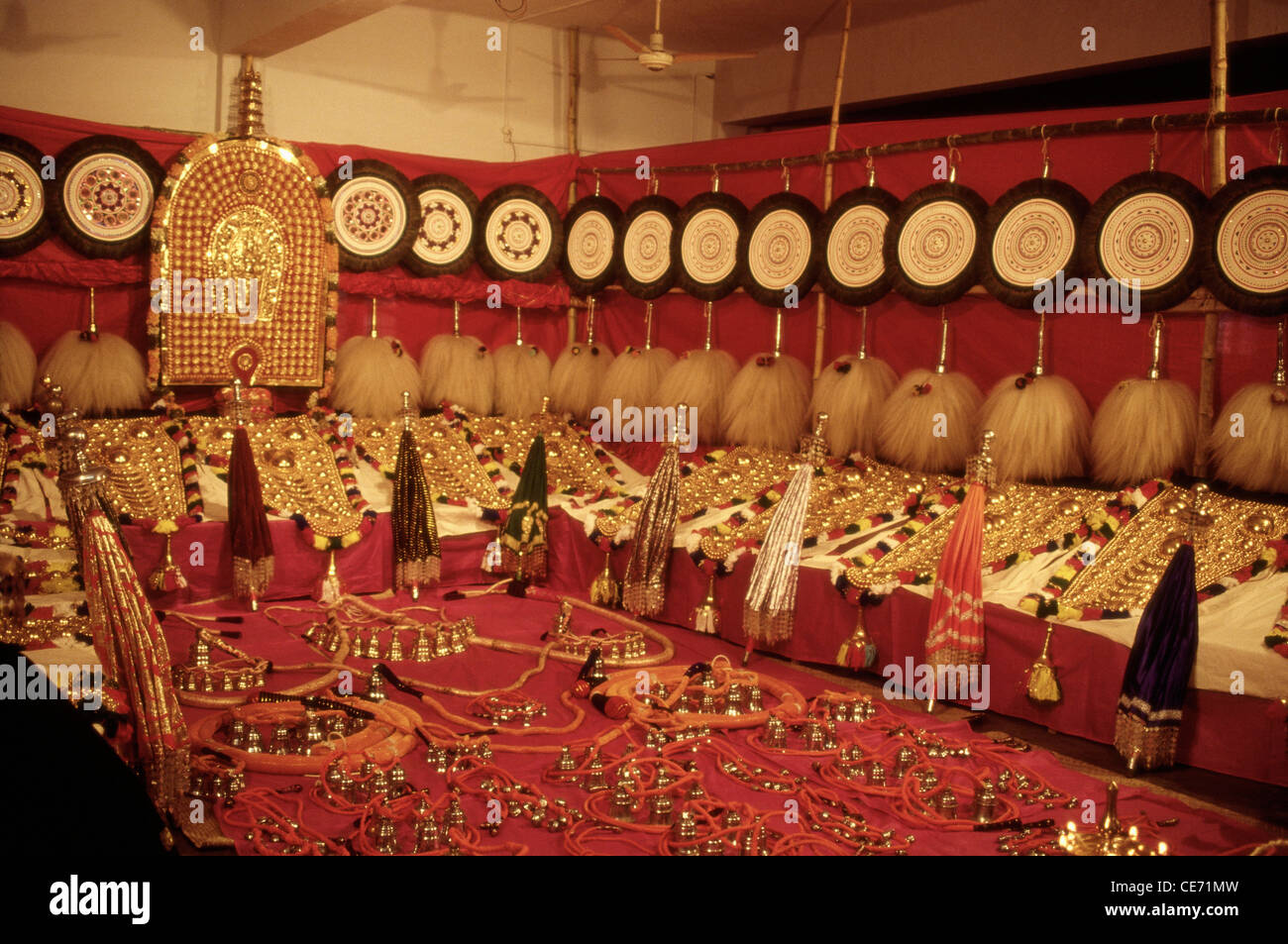 Decoration ornaments for elephants on Trichur Thrissur Pooram Puram ...