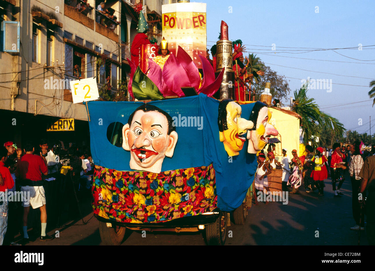 MBT 82566 : floats in Goan Carnival festival procession ; mapusa ; goa ...