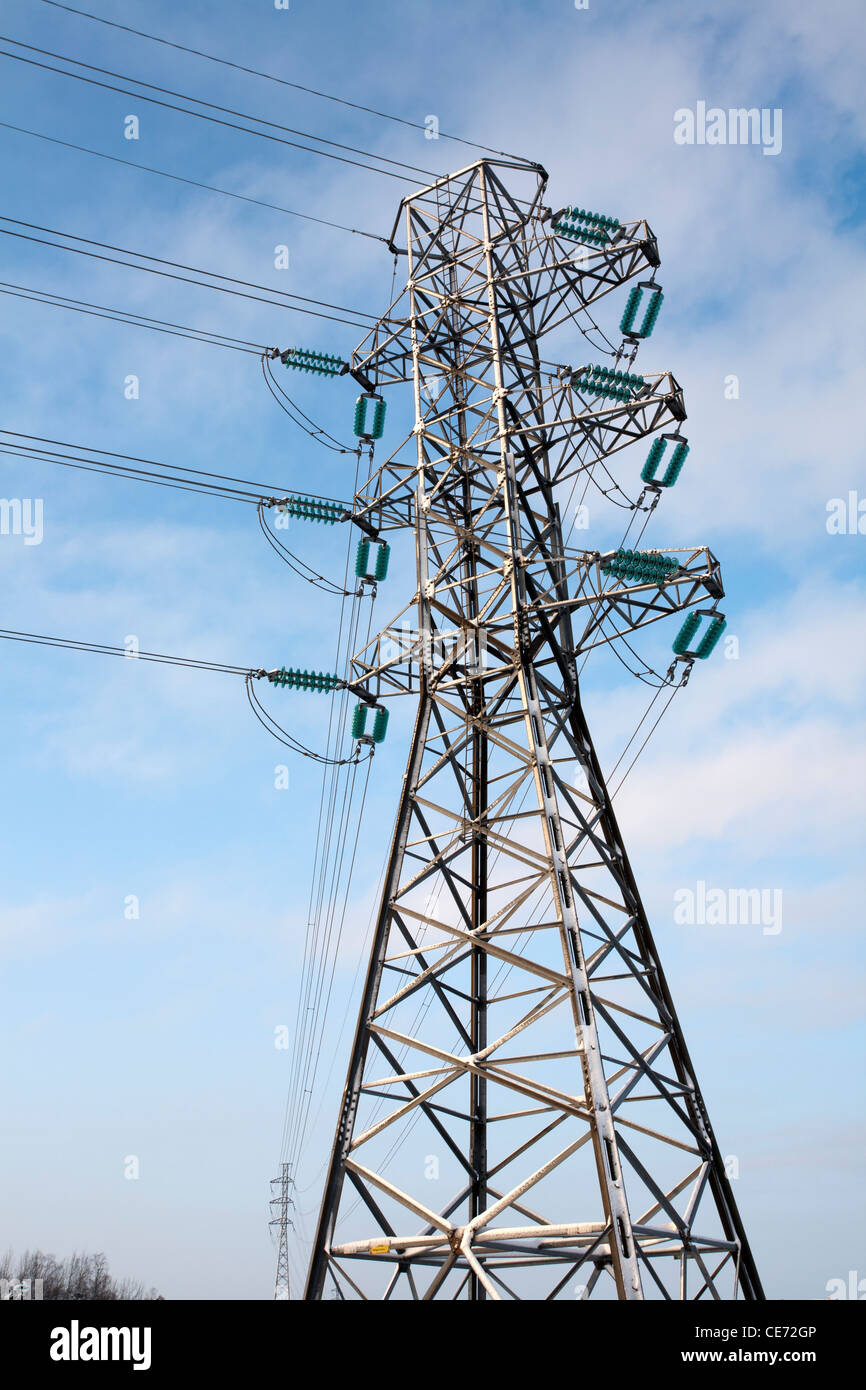 electric power lines Stock Photo - Alamy