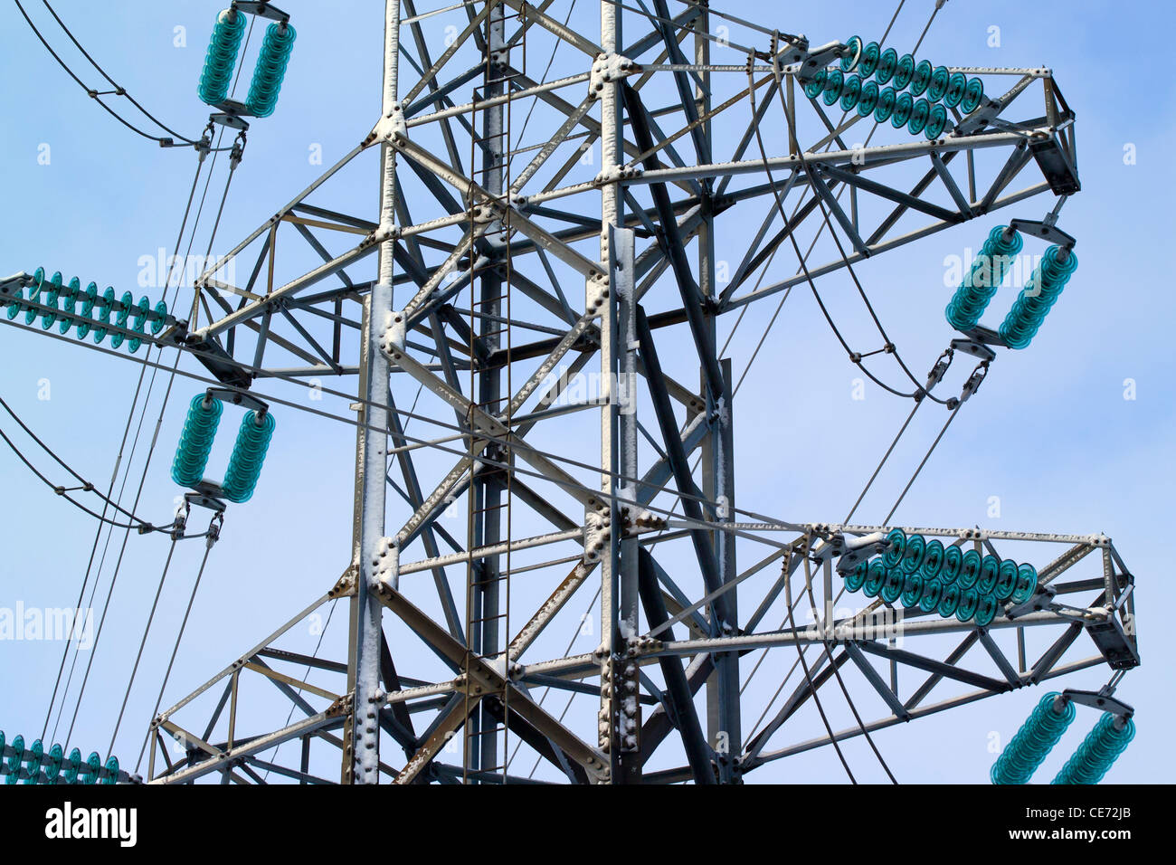 electric power lines Stock Photo - Alamy