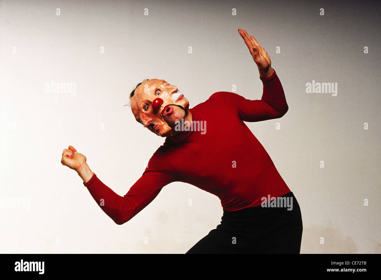 Mime artist performing Stock Photo - Alamy