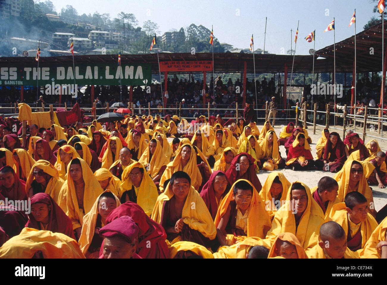 NGS 82658 : buddhist monks lamas kala chakra festival ; Sikkim ; india ...