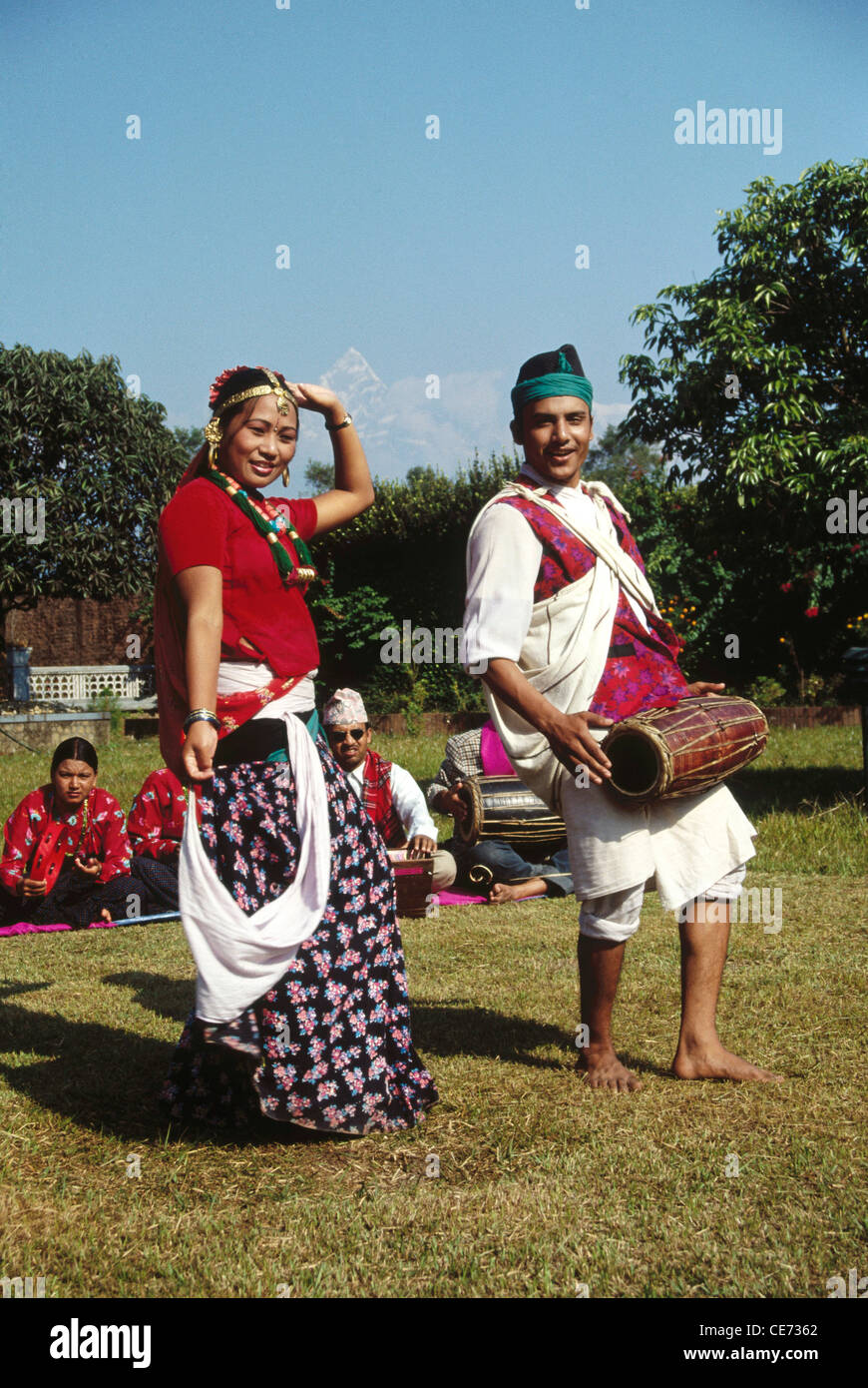 HMA 84388 : Sorathi folk dance ; pokhra ; nepal Stock Photo - Alamy