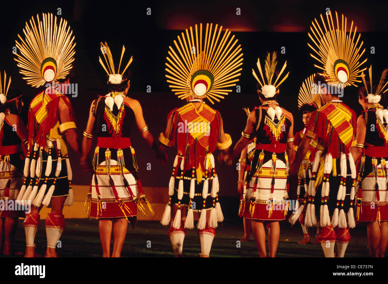 JSS 84370 : Indian tribal folk dance of Nagaland ; India Stock Photo ...