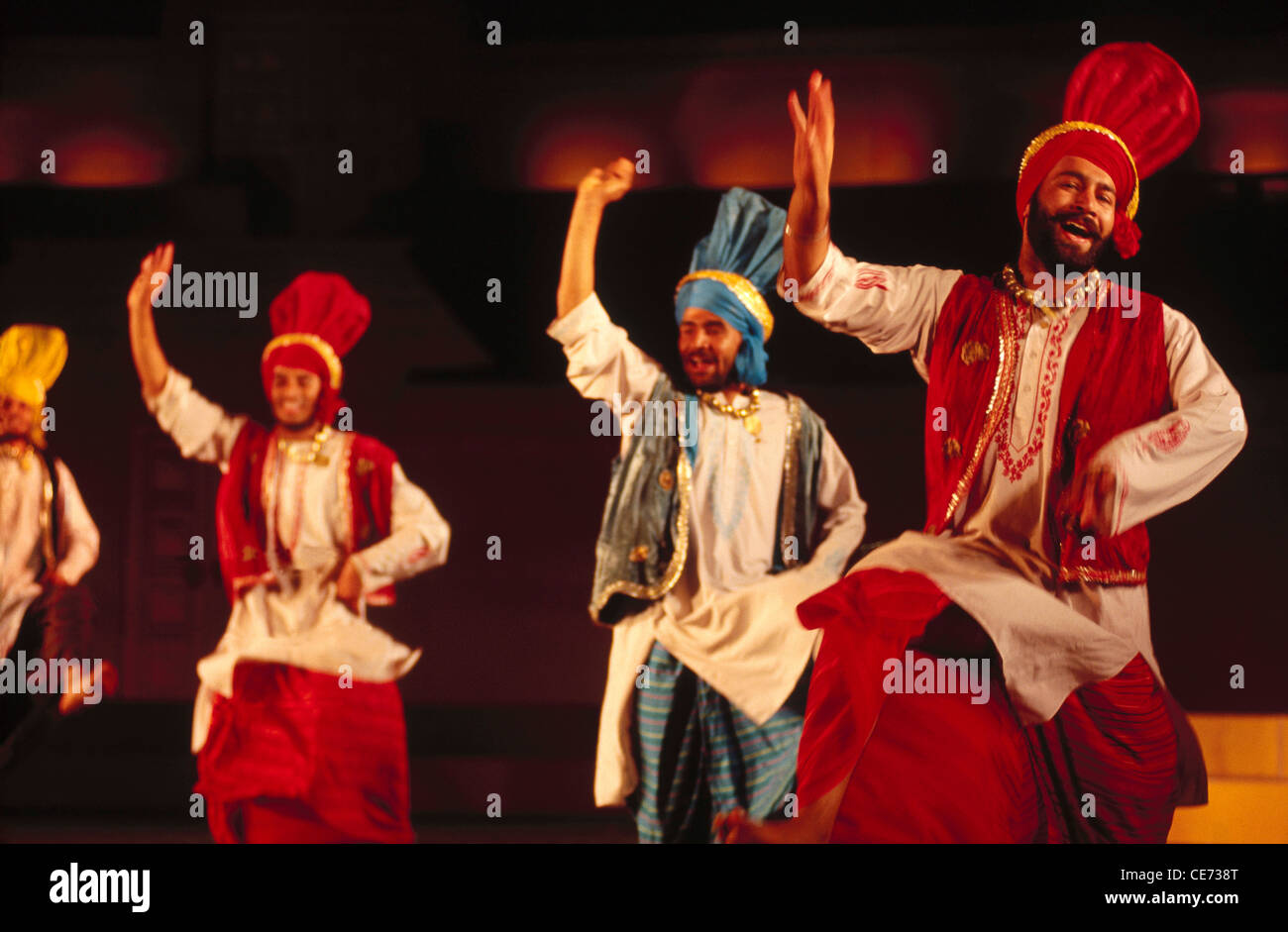Indian Punjabi folk dance Bhangra Punjab India Stock Photo - Alamy