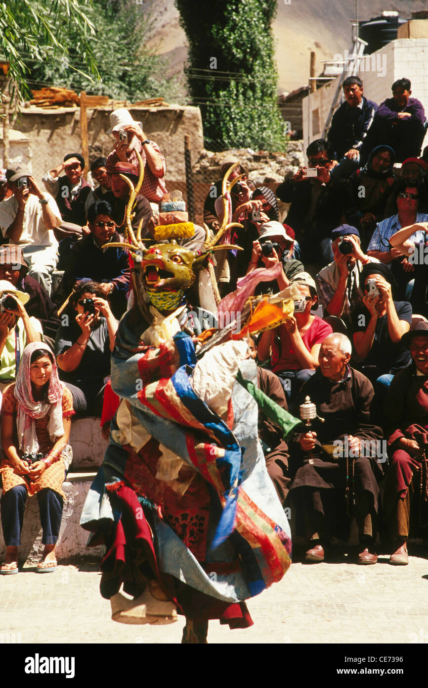 Hemis Festival , mask dance ; leh ; ladakh ; Jammu and Kashmir ; india ...