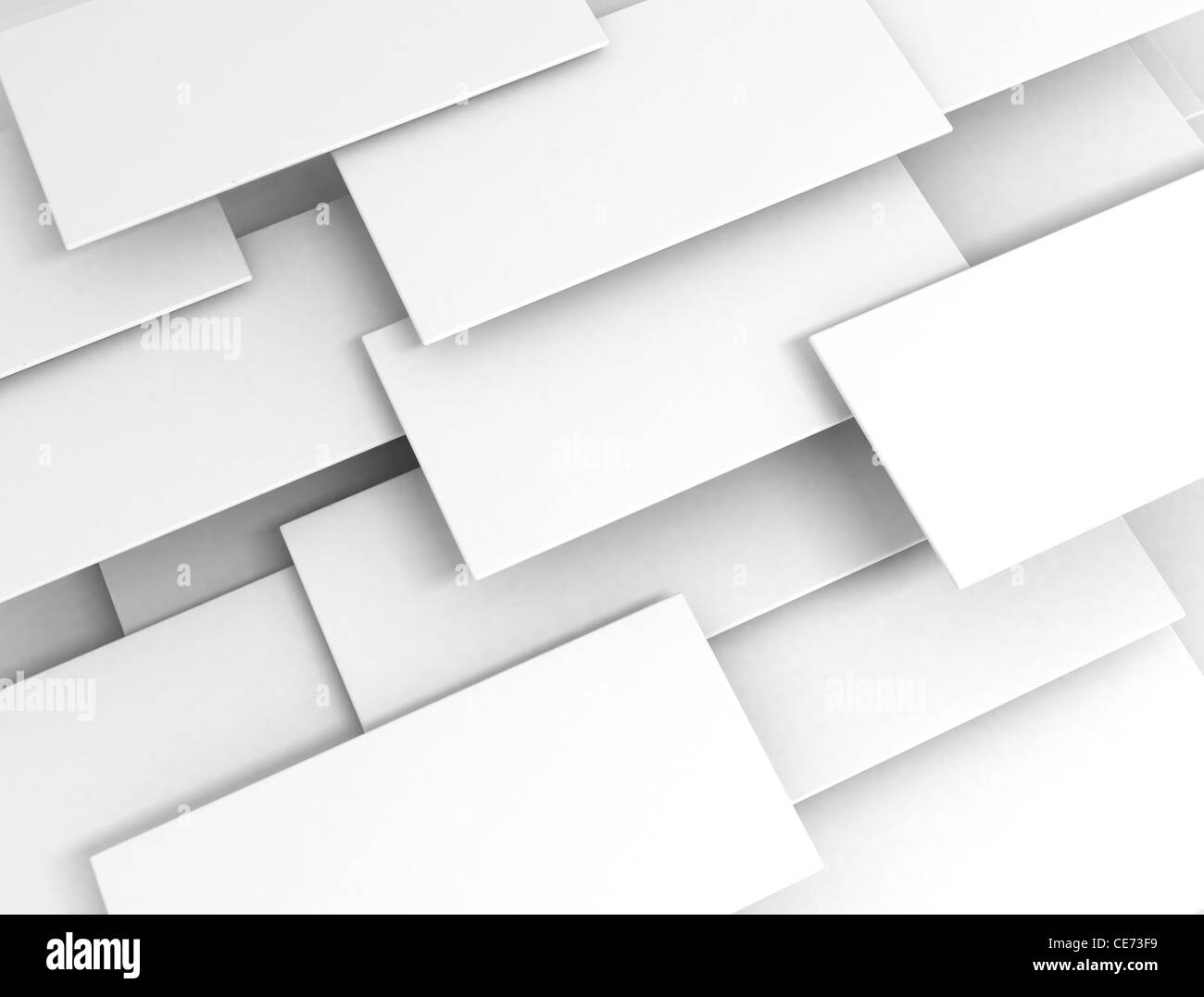3d overlapping rectangles isolated over a white background Stock Photo ...