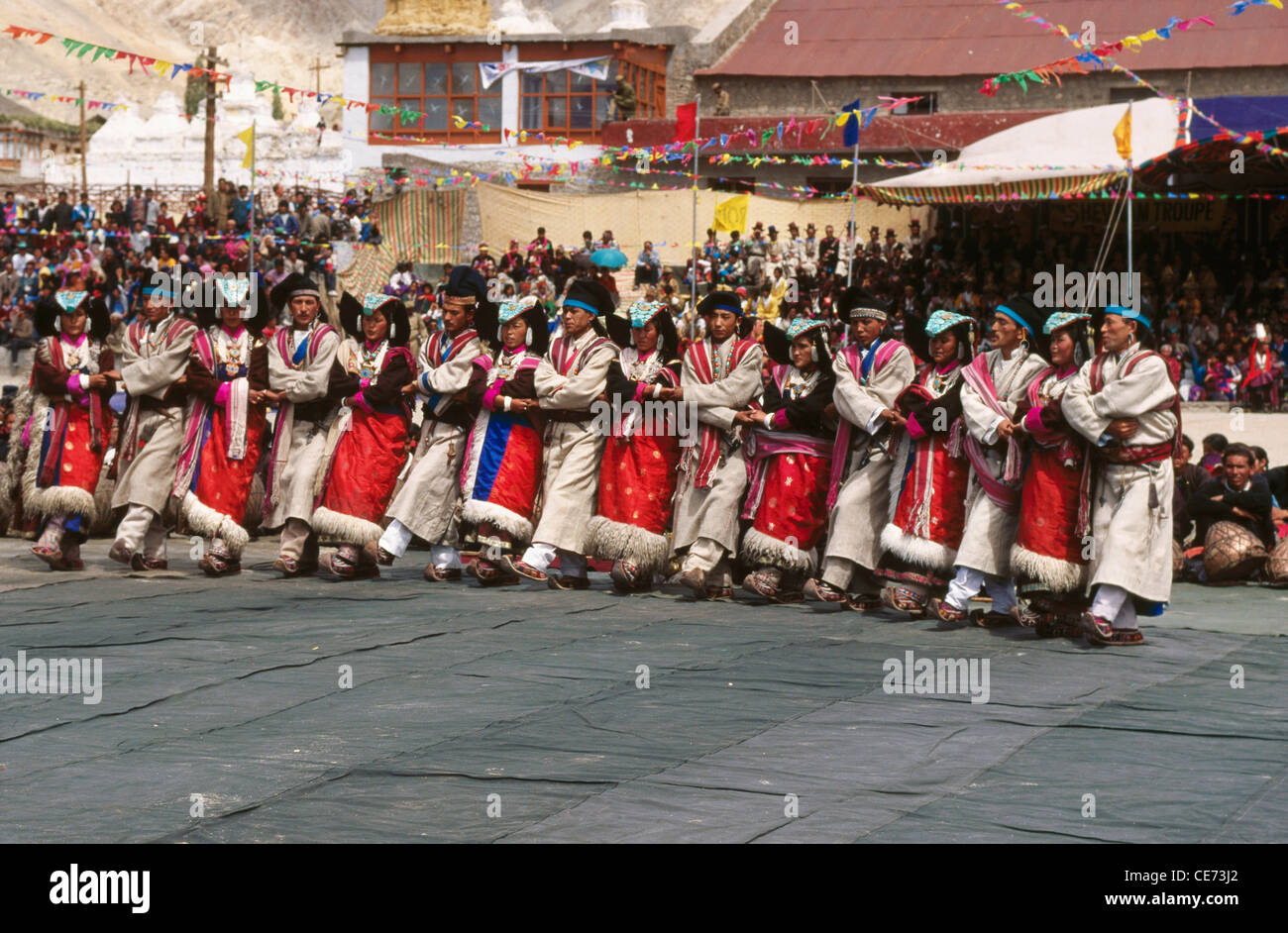 folk dance at ladakh festival ; leh ; Jammu and Kashmir ; india Stock ...