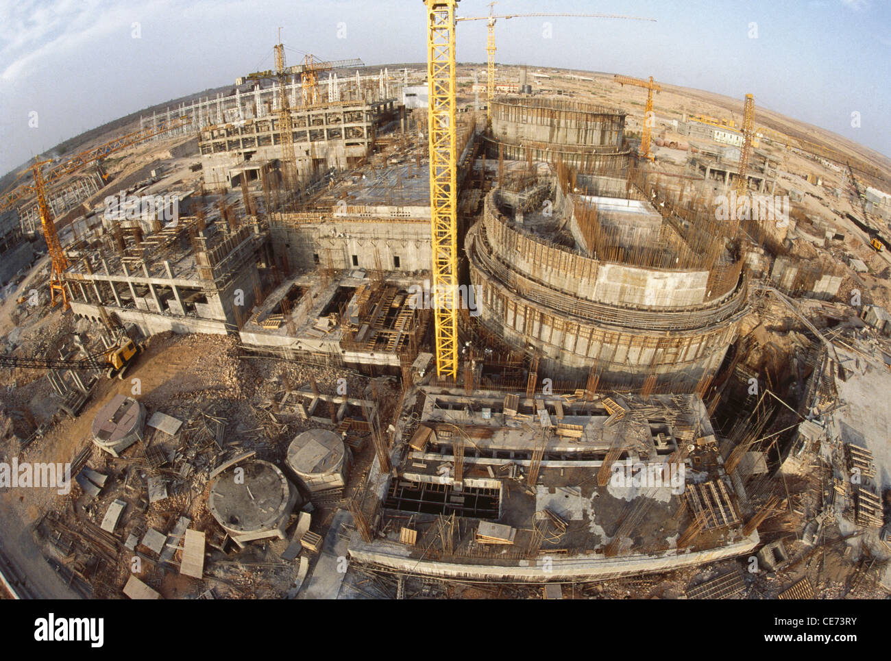 power generation factory under construction ; India ; asia Stock Photo ...