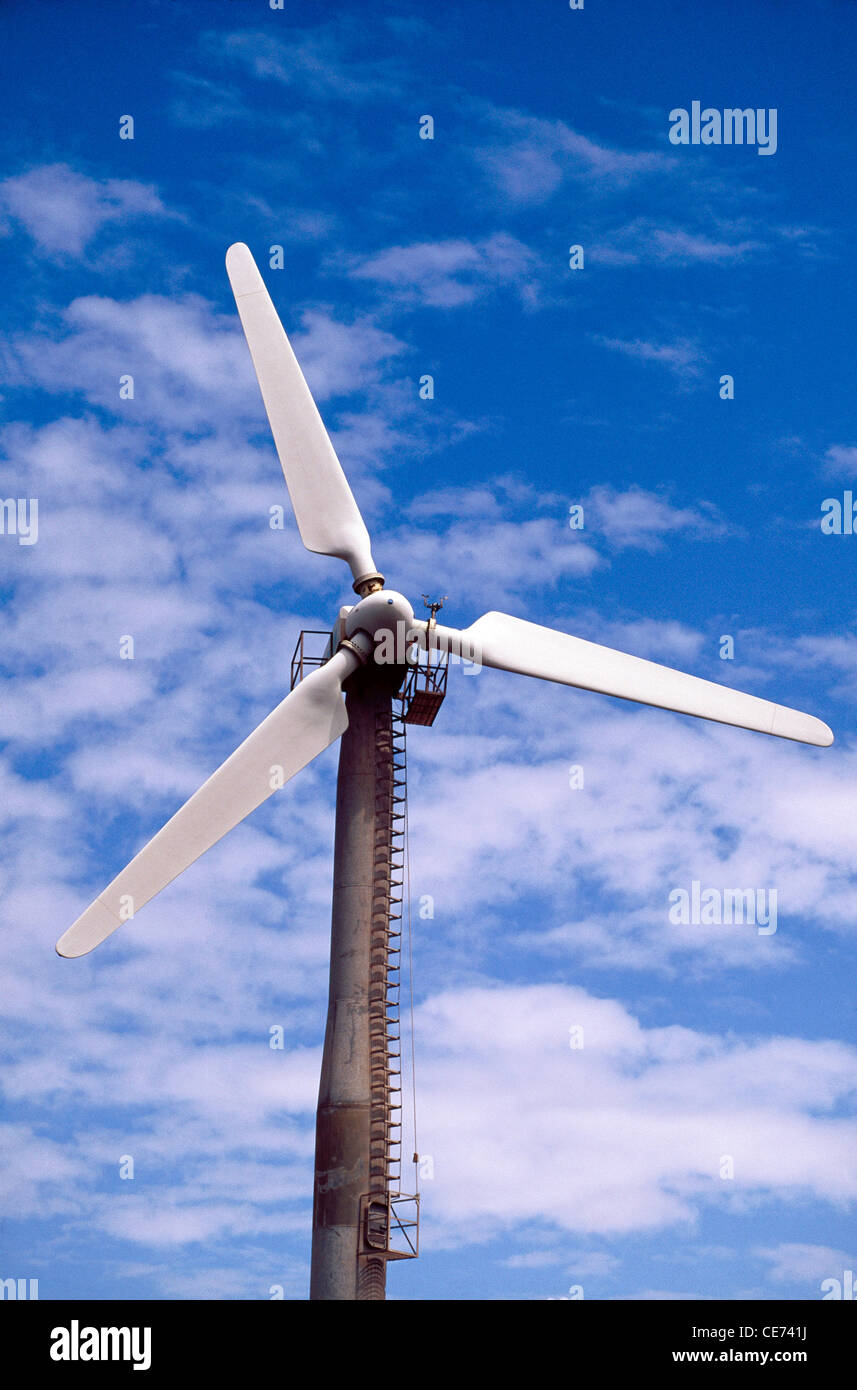 Windmill ; wind energy power generation ; india ; asia Stock Photo - Alamy