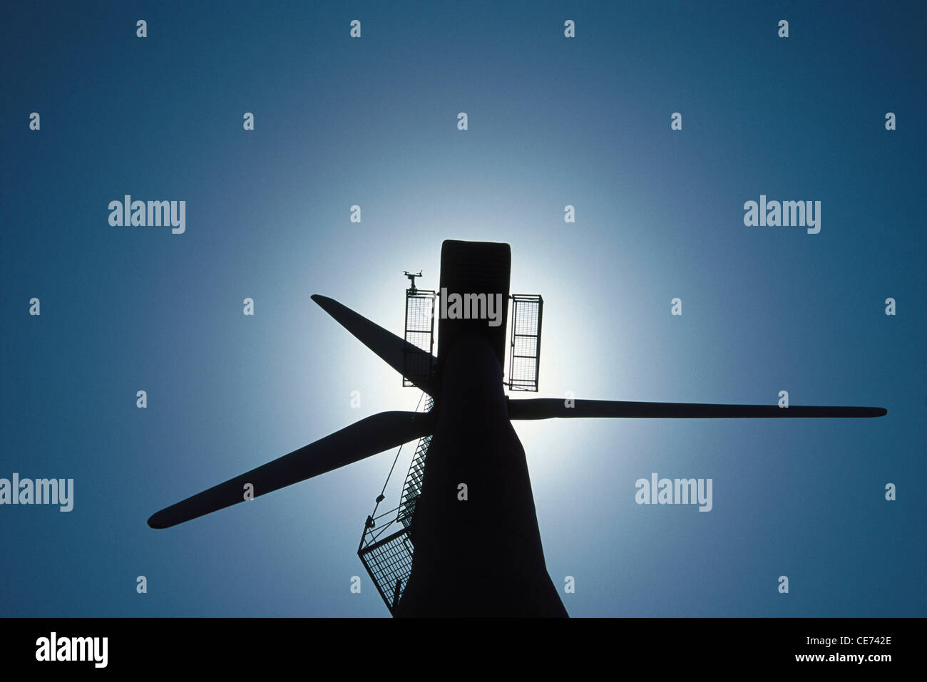 Windmill ; wind energy power generation ; india ; asia Stock Photo - Alamy