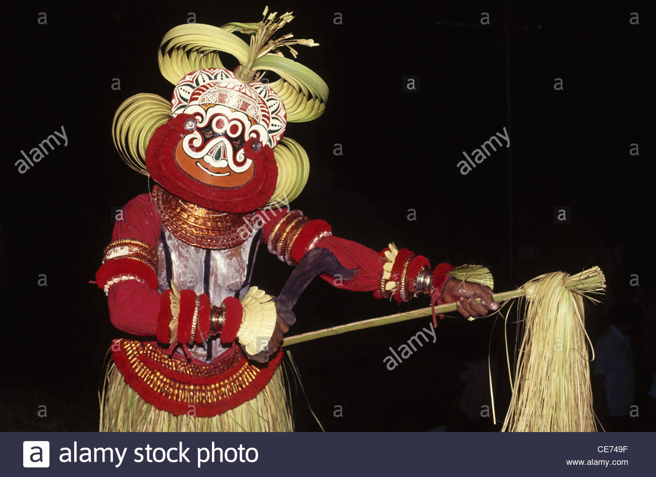 Theyyam Traditional Dance Form Kerala High Resolution Stock Photography ...