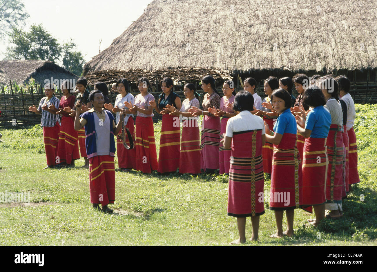 Adi Tribe ; Ponung dancers ; arunachal pradesh ; India Stock Photo - Alamy