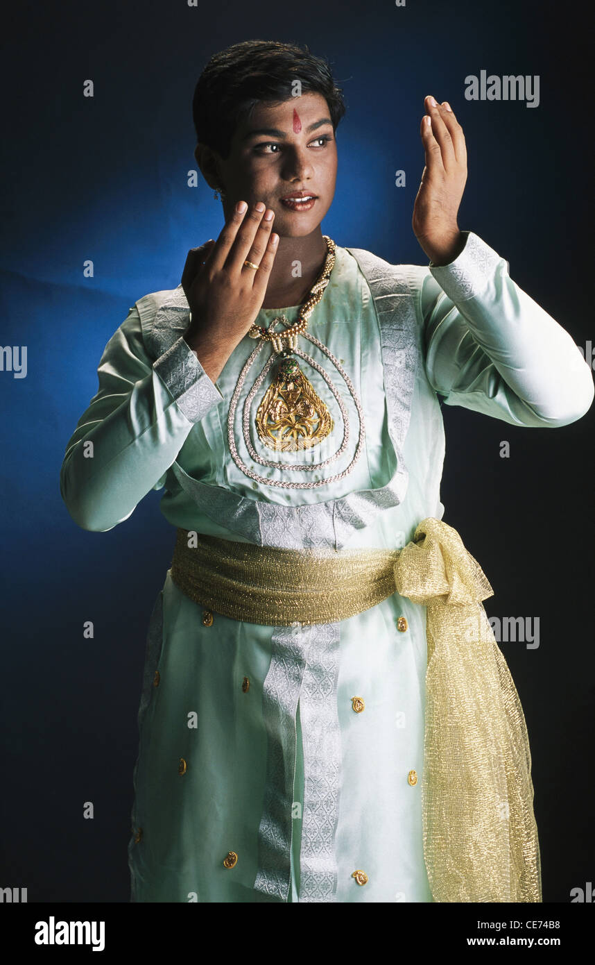 VPA 84401 : indian man dancing Kathak classical dance of India MR#331 ...