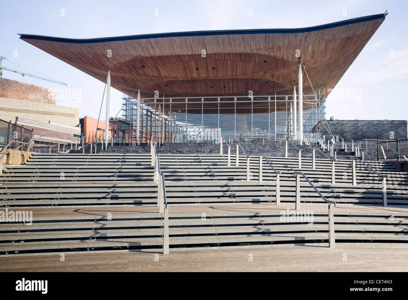 National Assembly for Wales, Cardiff Bay Stock Photo - Alamy