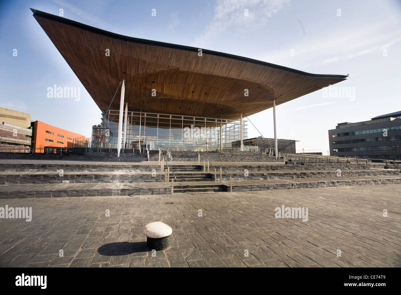 National Assembly for Wales, Cardiff Bay Stock Photo - Alamy