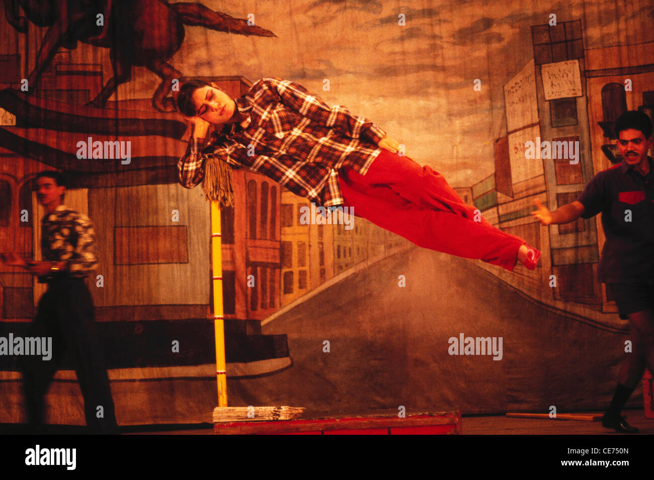 magician performing magic trick in show ; india ; asia Stock Photo - Alamy