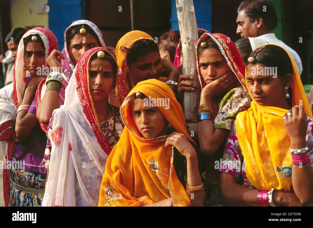 rajasthani indian women pushkar fair rajasthan india asia Stock Photo ...