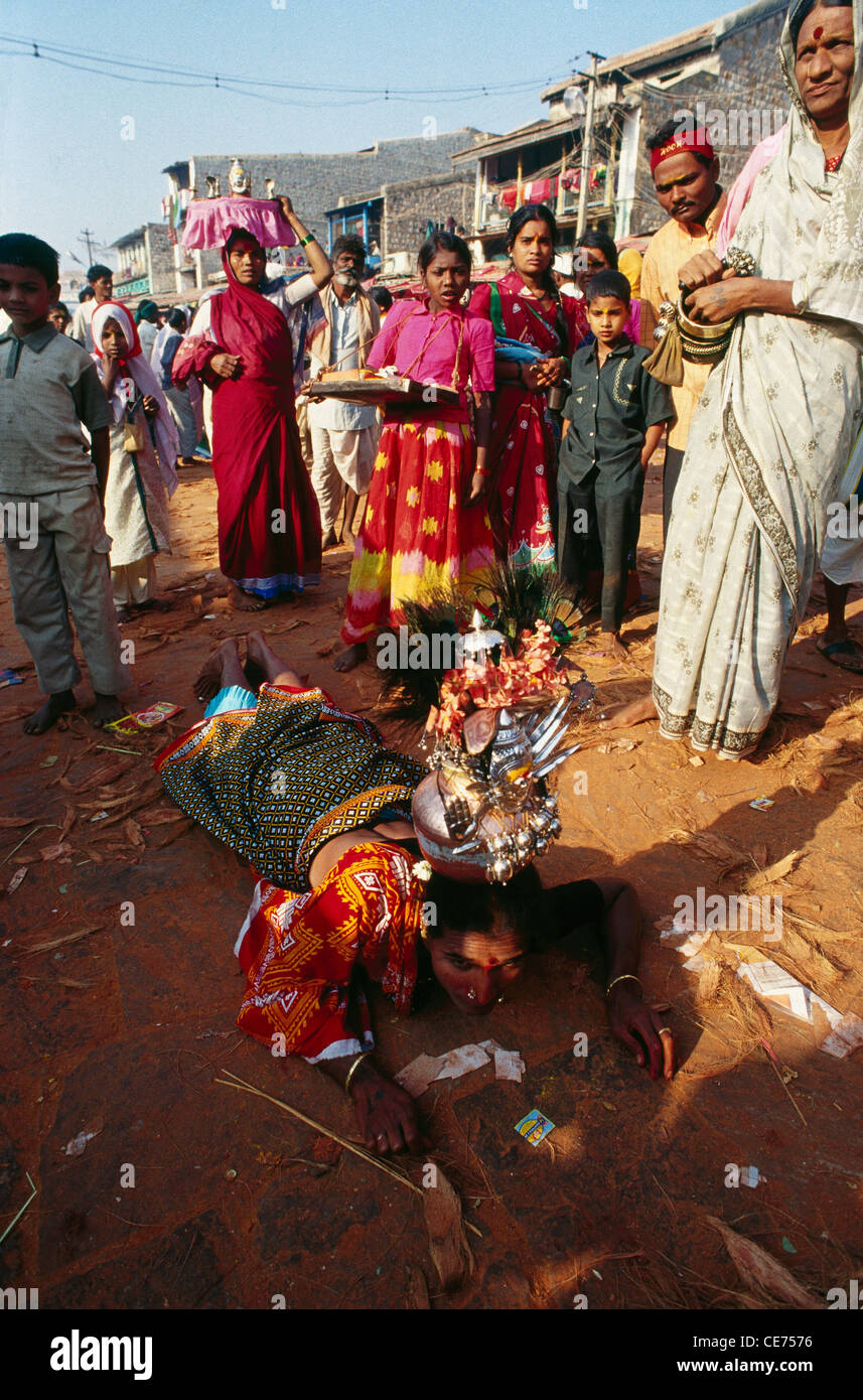 India People Praying Prostrating High Resolution Stock Photography and ...
